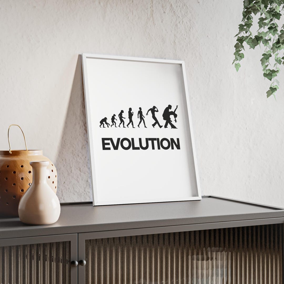 Framed Evolution to Bachata Poster, Modern Wall Art, Home Decor ...