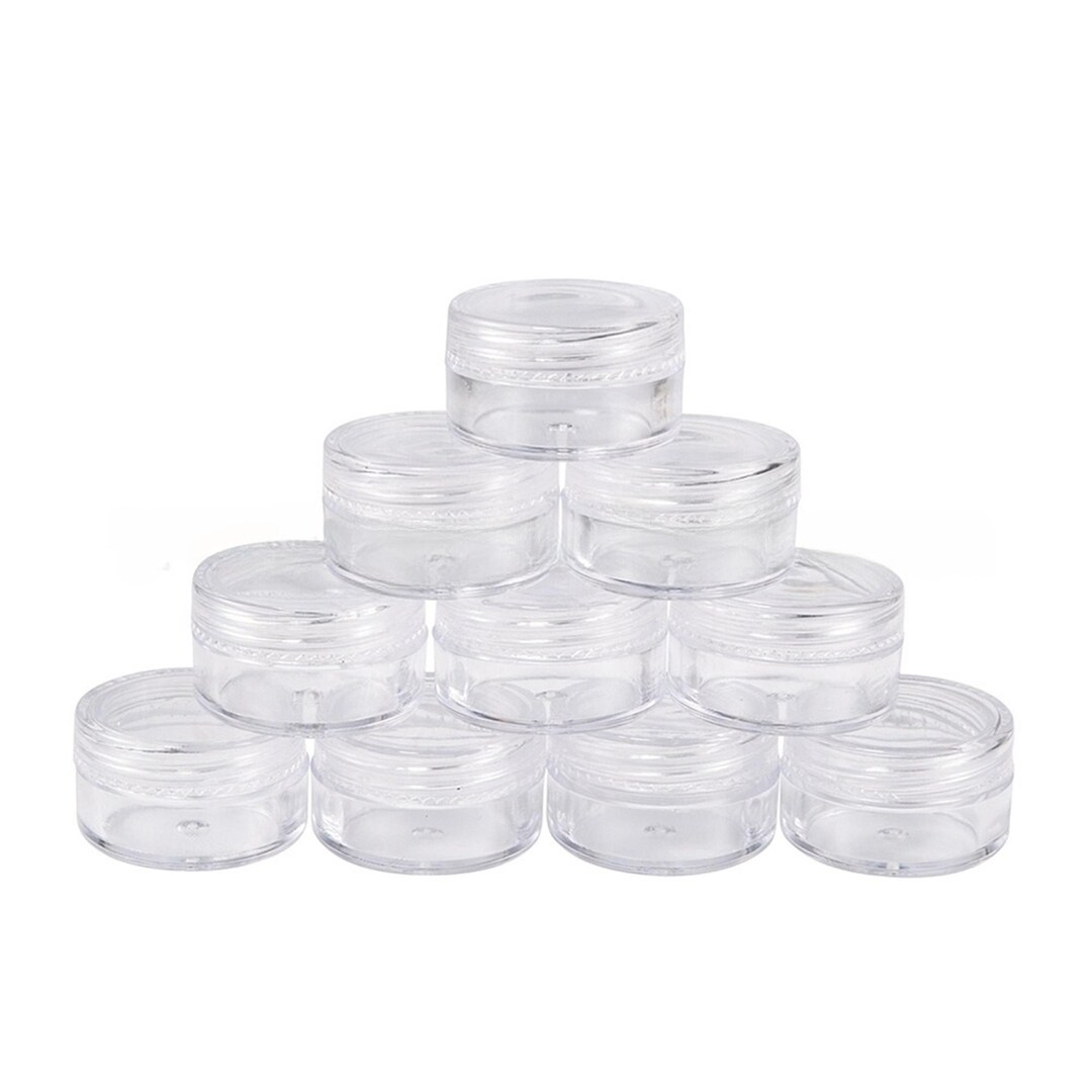 Clear Plastic Storage Containers for Beads, Crafts, and Small Parts ...