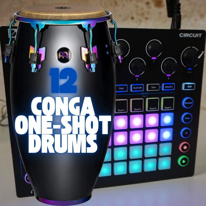 12 Conga One-shot Drum DIGITAL SAMPLES – Perfect for Percussion and ...