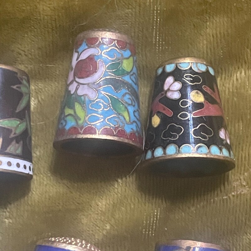 Thimble Cloisonne Enamel - Etsy