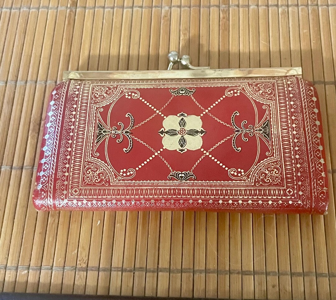 Italian Leather Embossed Coin Purse - Etsy