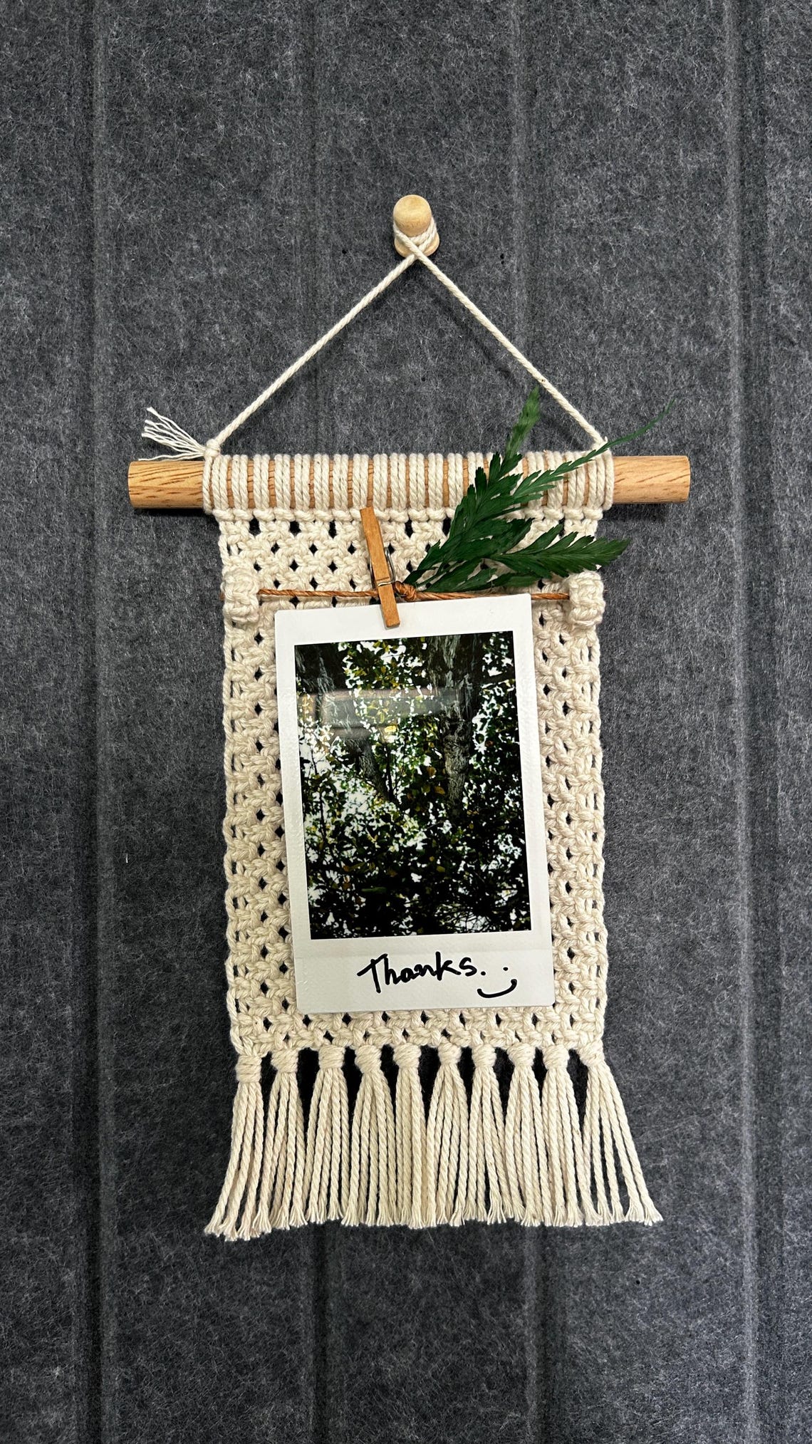 Mini Handmade Macrame Calendar 2025 – Compact Wall Hanging Decor ...