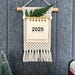 Mini Handmade Macrame Calendar 2025 – Compact Wall Hanging Decor ...