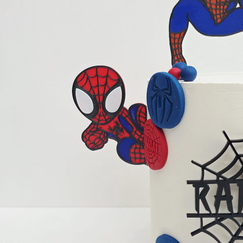 Spider-man Cake Toppers | Superhero Birthday Party Decorations | Boys ...