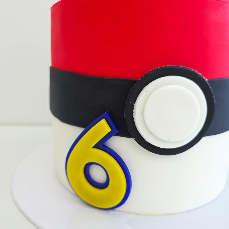 Pokémon Cake Topper, Poke Ball, Birthday Cake, Keepsake - Etsy