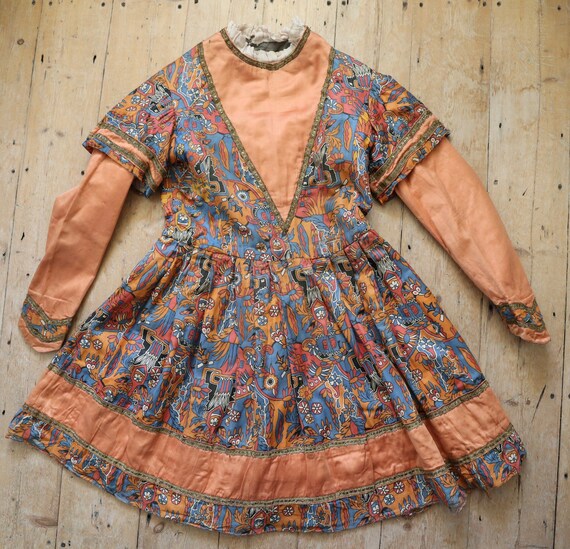 1910s - 20s French Theatre Opera Costume Tunic Dress … - Gem