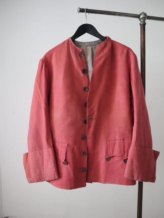 Antique Early 1900s Pink Opera Theatre Jacket Cotton … - Gem