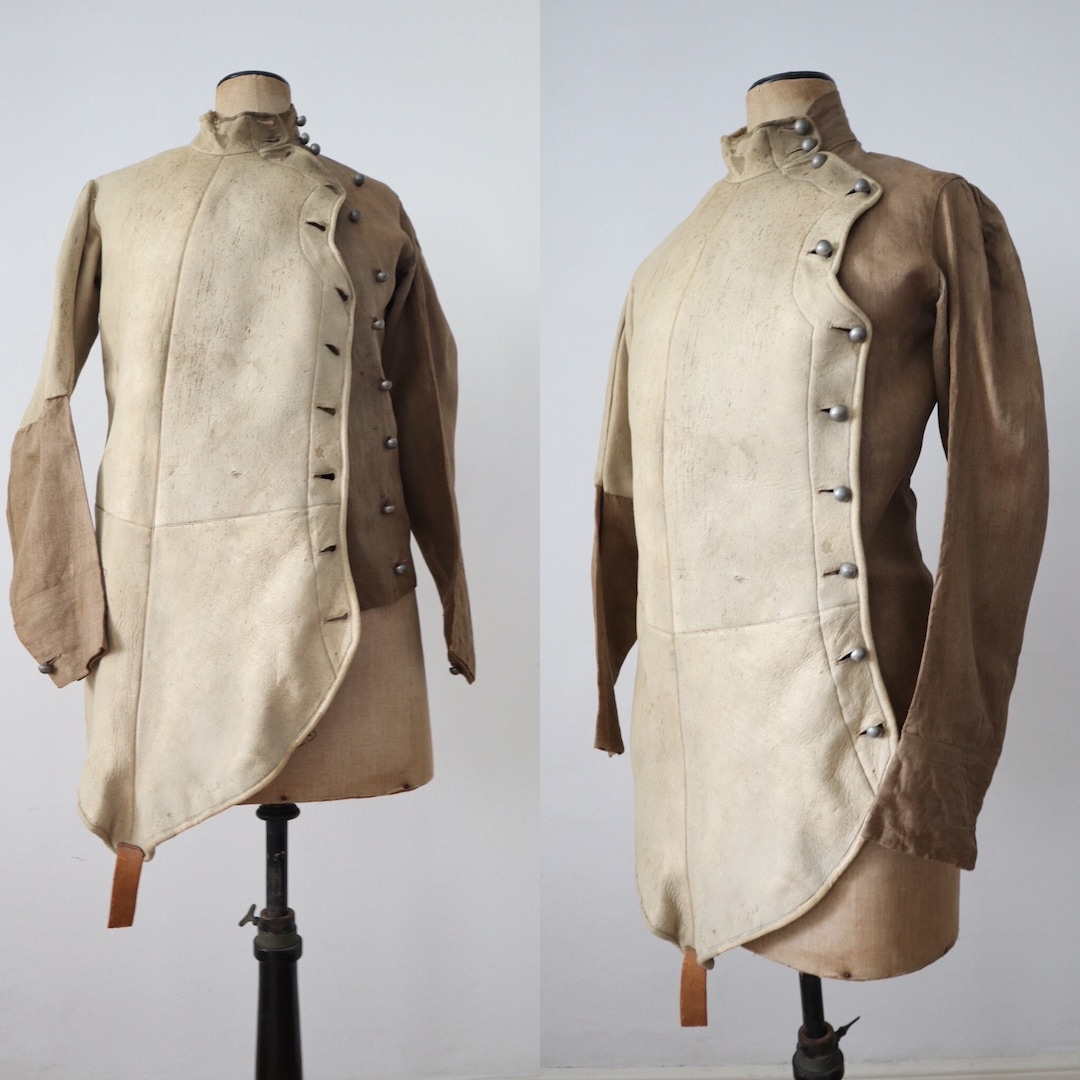 Antique 1800s French Fencing Jacket Nubuck Linen RARE - Etsy