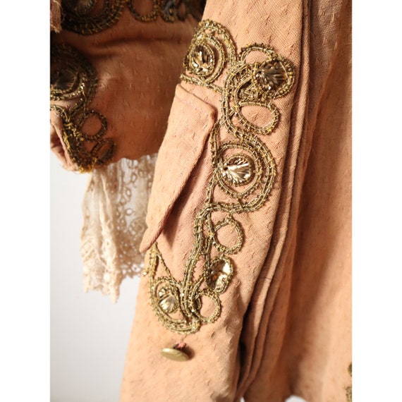 Antique French Theatre Costume Frock Coat Jacket Pea… - Gem
