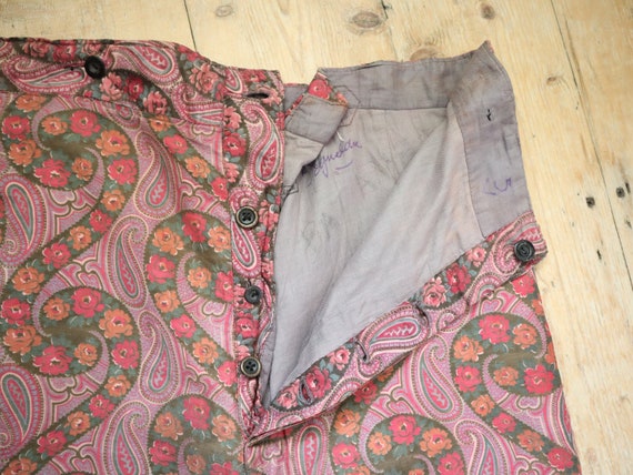 1920s French Opera Costume Trousers Rose Paisley Pink - Gem