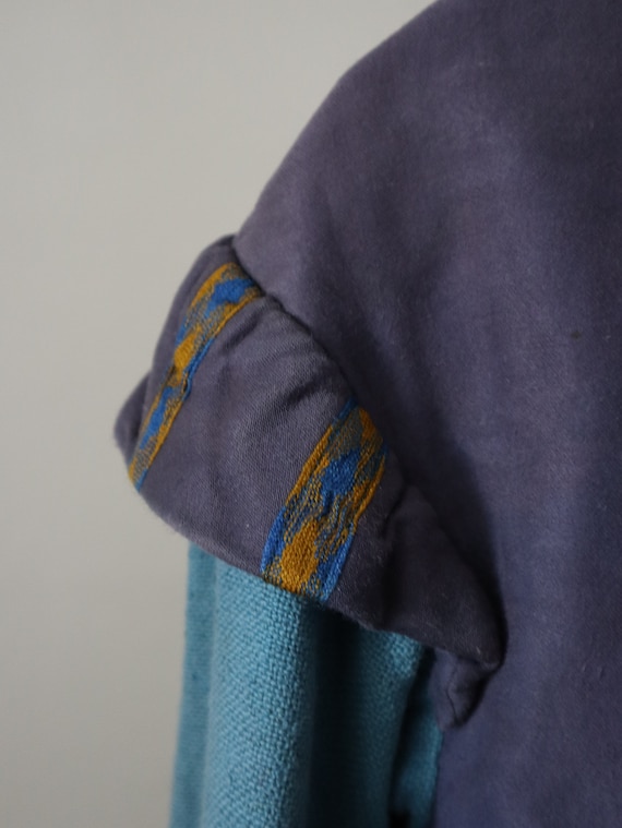 Antique lFrench Theatre Costume Jacket Blue cotton e… - Gem