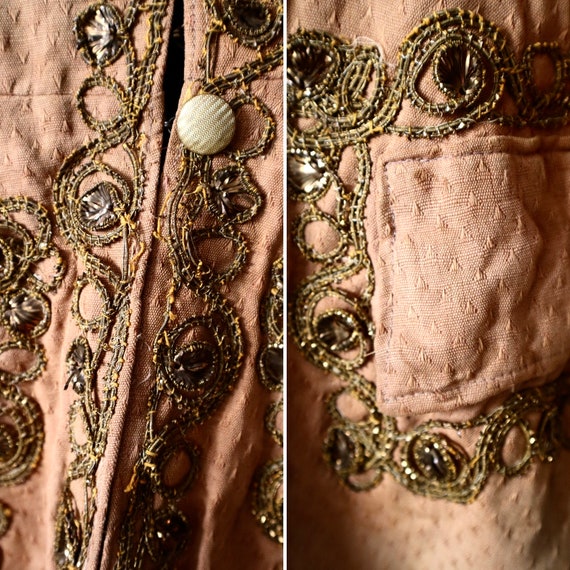 Antique French Theatre Costume Frock Coat Jacket Pea… - Gem