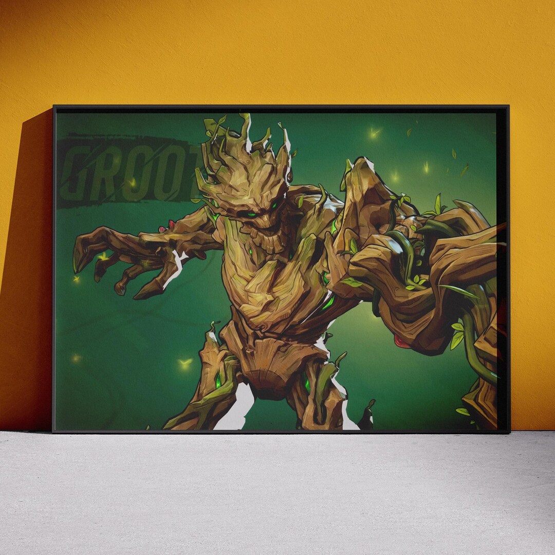 Marvel Rivals Groot Poster - Custom Sizes, up to 1,360mm Width - Etsy