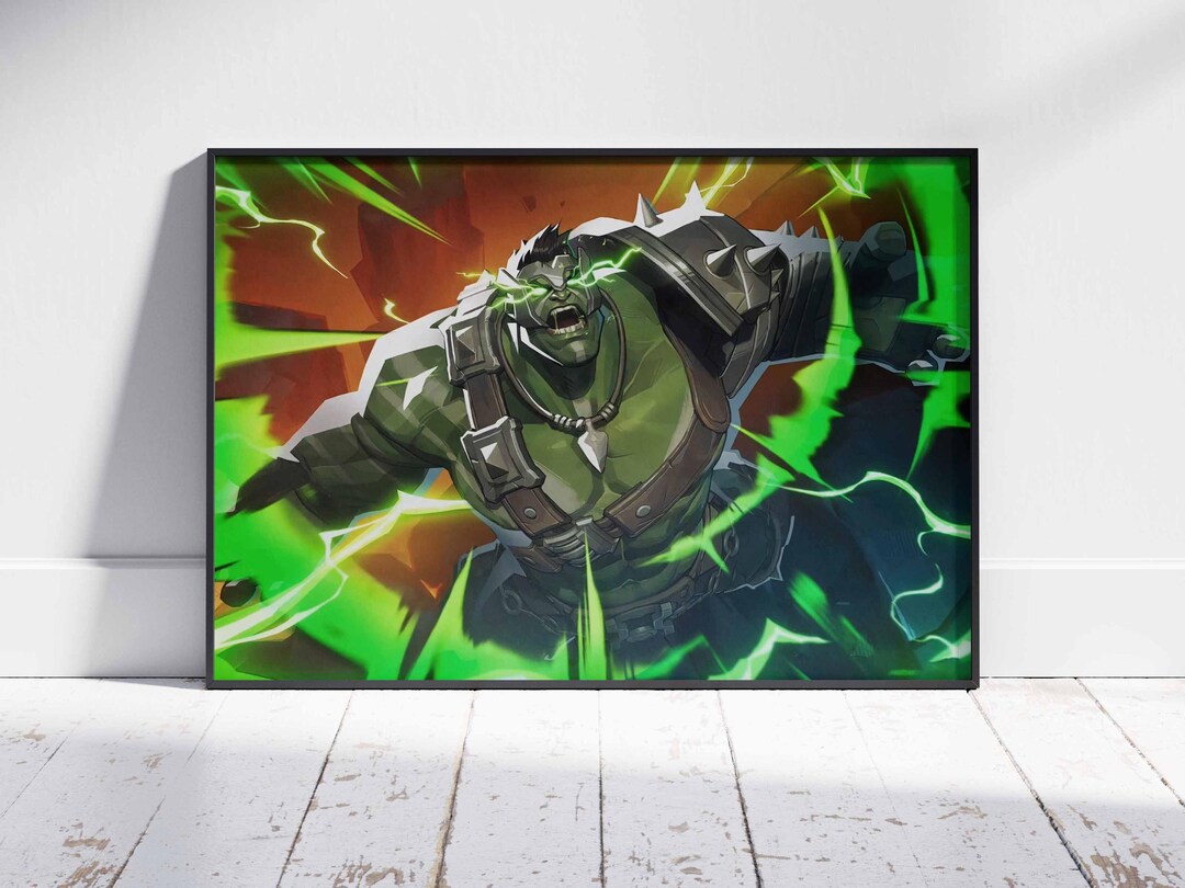 Marvel Rivals Hulk Green Scar Skin Poster - Etsy