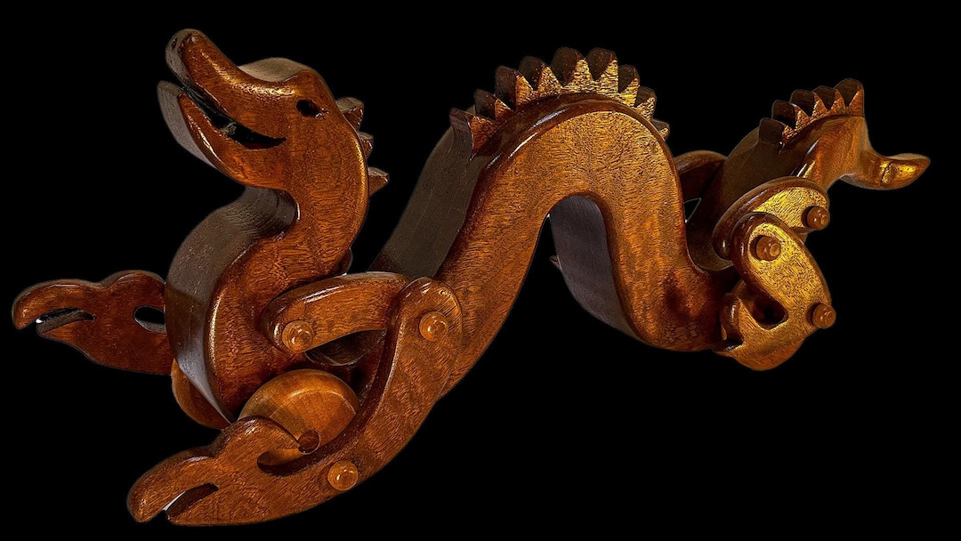 Wooden Handcrafted, Animated Dragon - Etsy