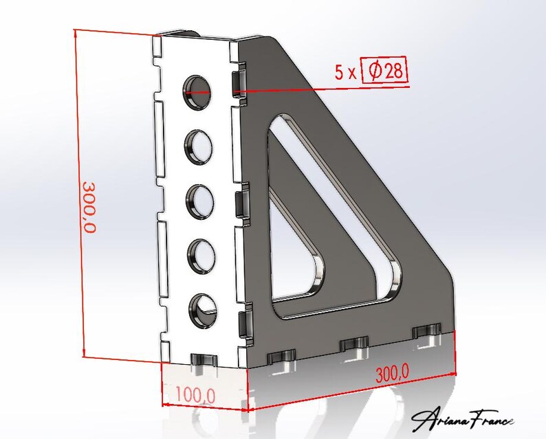 Welding Squares DXF Files for 3D Welding Table Ø28 Diameter, 10mm ...