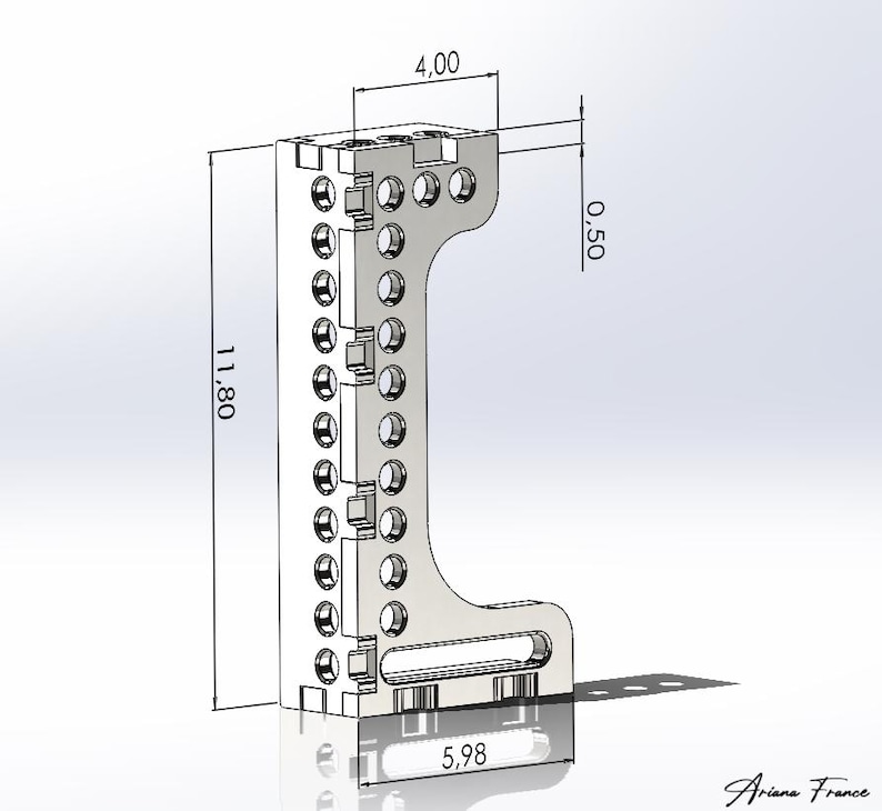 Dxf Plan for 3d Welding Bracket,clamping Squares, 5/8 Holes for Table ...