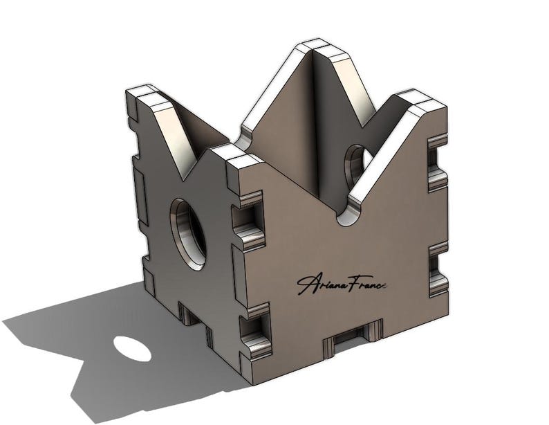 DXF Drawing, 10mm V-blocks for Tubing, for Welding Tables, Ø28, V ...