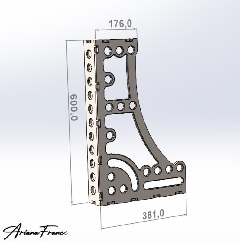Welding Squares DXF Files for 3D Welding Table Ø28 Diameter, 600/380 ...