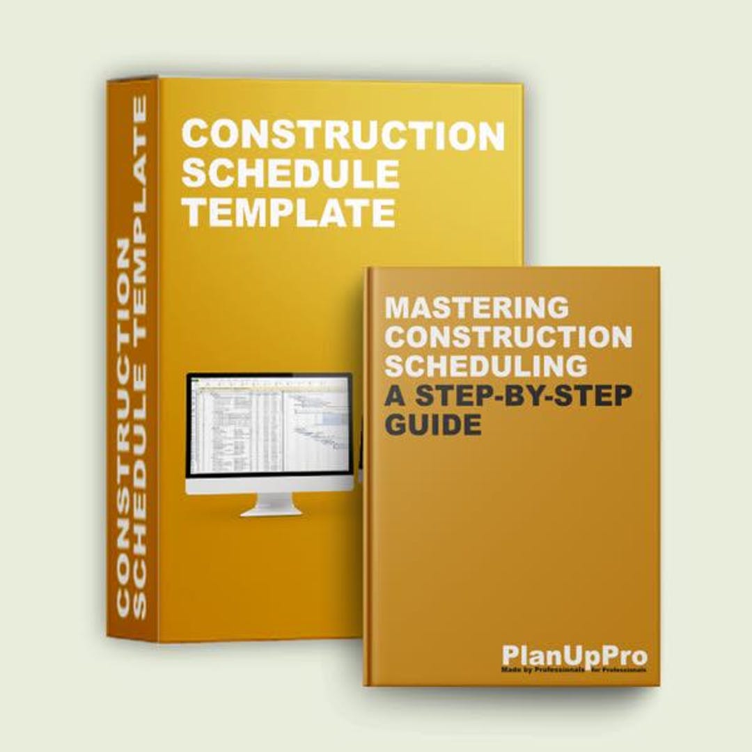 Construction Schedule Template Project Planning PDF & MS Project Format - Etsy