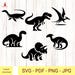 Dinosaur SVG Bundle / T-rex SVG / Triceratops Svg / Dino Svg ...