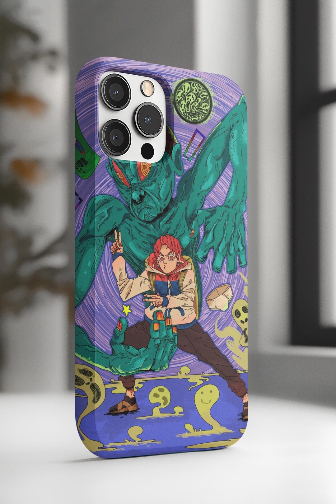 Cursed Eye Anime iPhone Case | Dark Shonen Manga | Otaku Tough Case - Etsy
