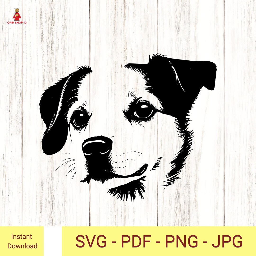 Cute Dog Face SVG, Minimalist Dog Face, Dog Face SVG, Dog Face Png ...