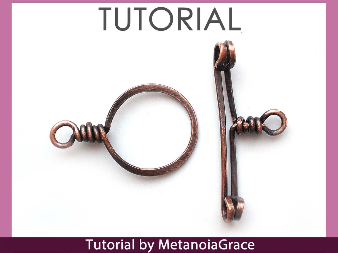 Toggle Clasp Tutorial Wire Clasp Tutorial Wire Wrapping - Etsy
