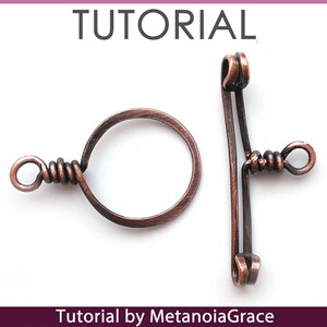 Toggle Clasp Tutorial, Wire Clasp Tutorial, Wire Wrapping Tutorial ...