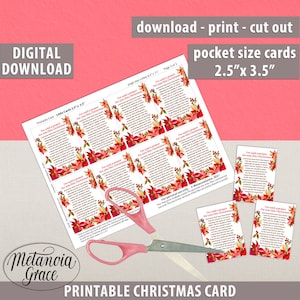 Christmas Prayer Note Card, Printable Christmas Card, I Said a Prayer ...