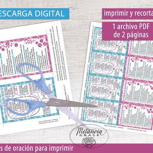 Spanish Rosary Prayer Cards, Printable Holy Rosary Guide, How to Pray ...