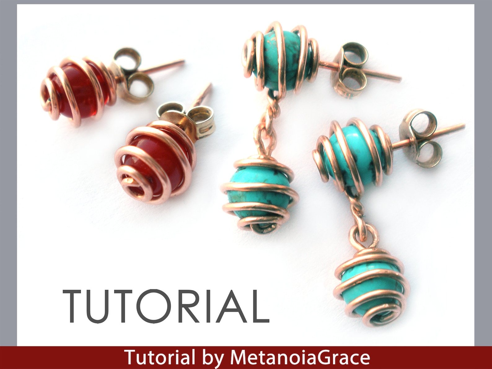 Wire Jewelry Tutorial, Stud Earrings Tutorial, Post Earrings Tutorial ...