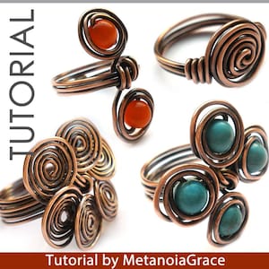 Spiral Ring Tutorial, Wire Wrapping Ring Tutorial, Rosette Ring ...