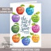 Fruits of the Spirit Note Card, Printable Confirmation Card, Holy ...