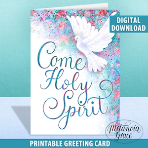 Confirmation Card, on Your Confirmation, Printable Note Card Come Holy ...