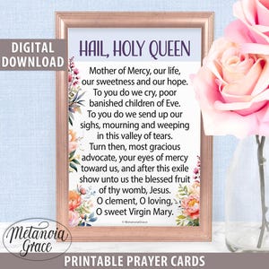 Printable Catholic Rosary Prayer Cards Set, How to Pray the Rosary ...