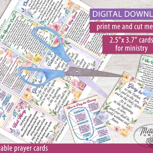 Rosary Prayer Cards, Mysteries of the Rosary, How to Pray the Rosary ...