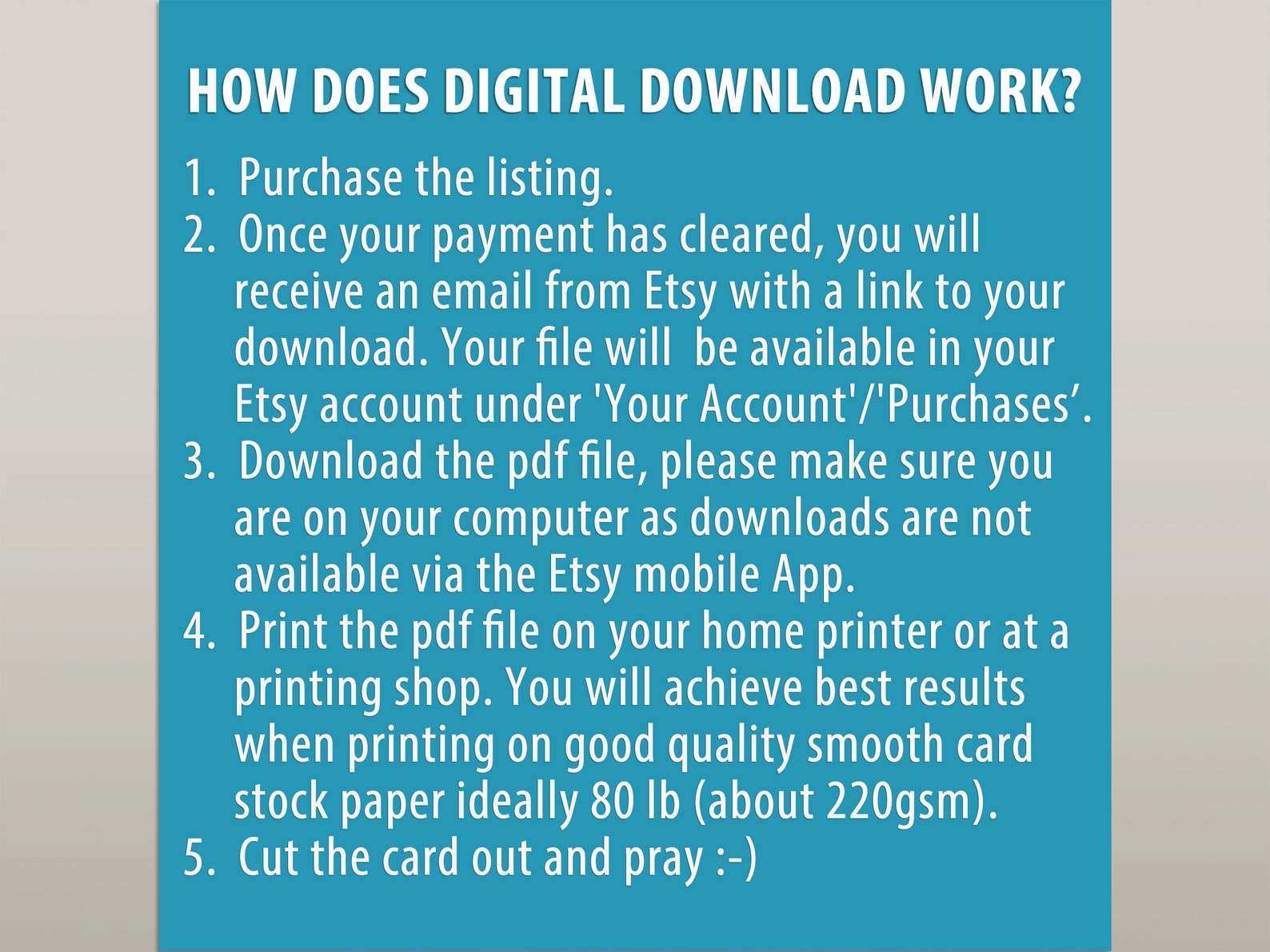 The Ten Commandments Prayer Card, Printable Card 10 Commandments, the ...