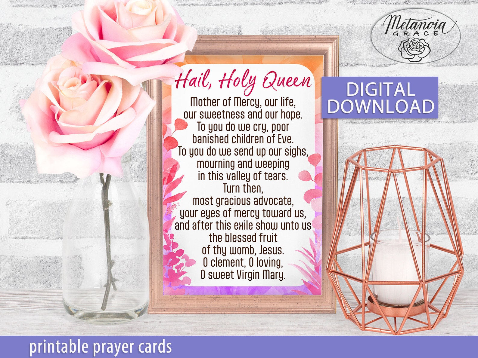 Popular Catholic Prayers Traditional Prayer Cards Printable - Etsy