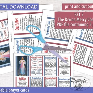 Printable Prayer Cards Bundle, Rosary Prayer Cards, Divine Mercy ...