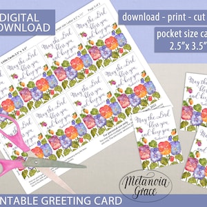 May the Lord Bless You and Keep You, Printable Blessing Note Card ...