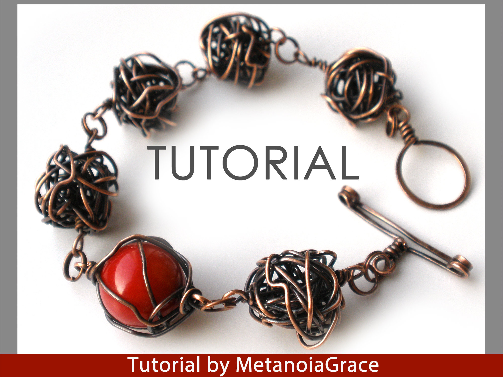 Wire Bracelet Tutorial, Bangle Tutorial, Wire Knot Tutorial, Caged Bead ...