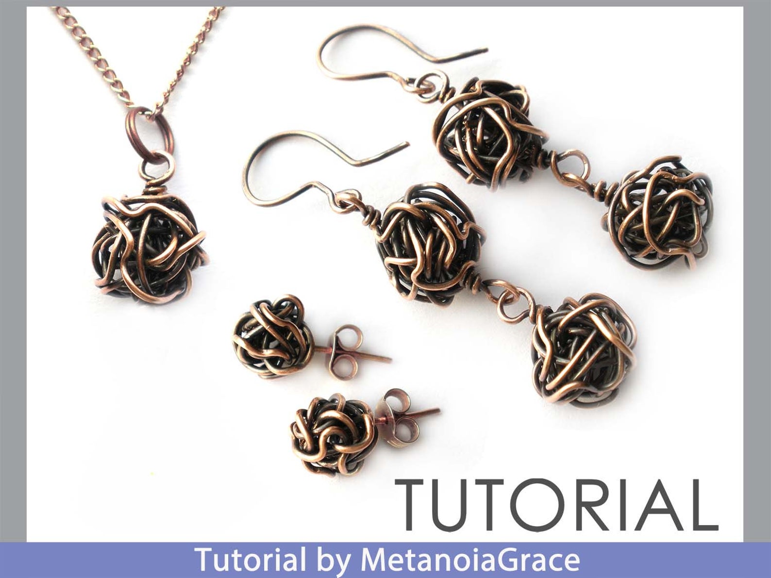 Wire Earrings Tutorial Wire Wrapping Tutorial Wire Knot - Etsy