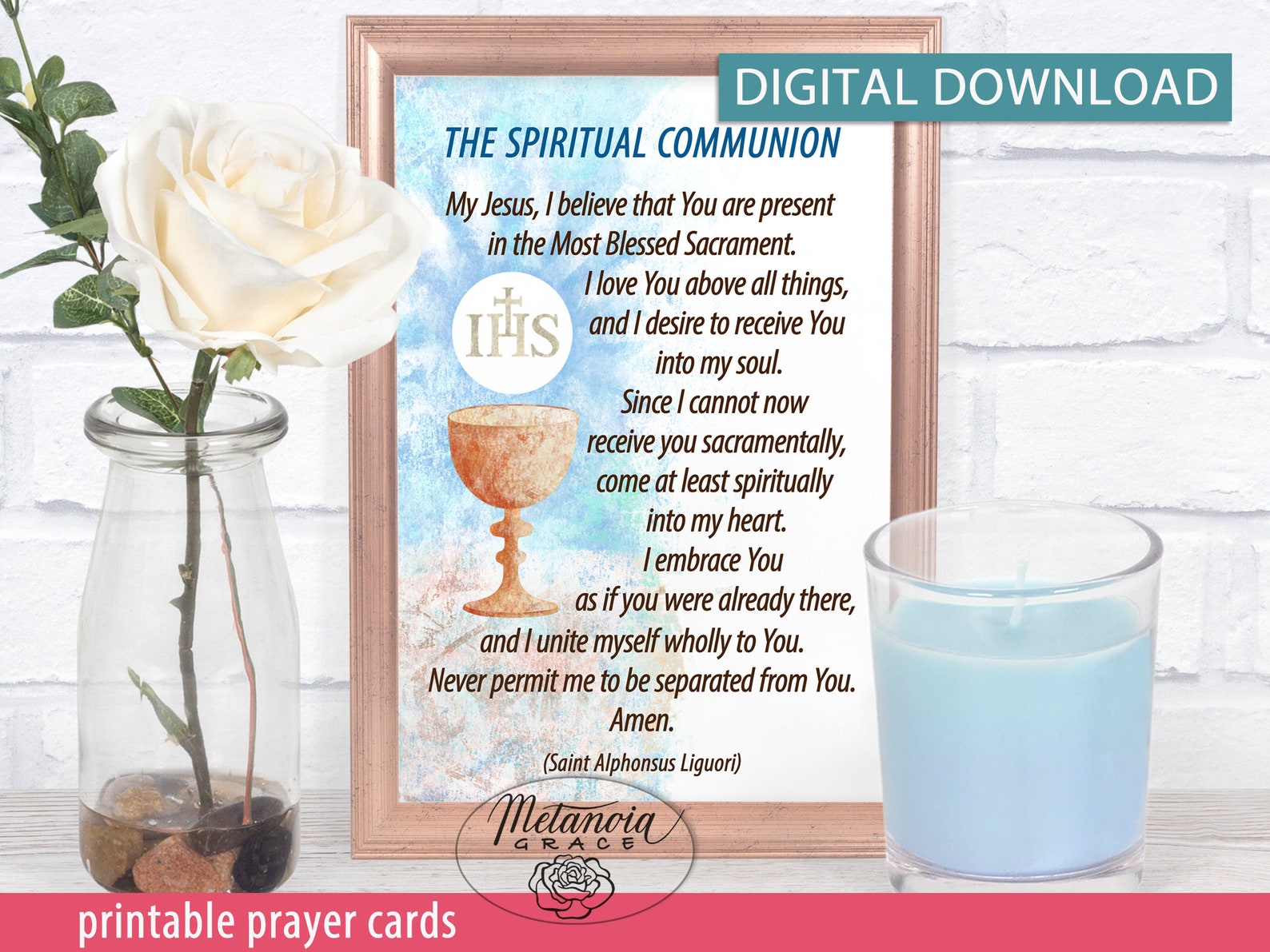 The Spiritual Communion an Act of Spiritual Communion My - Etsy