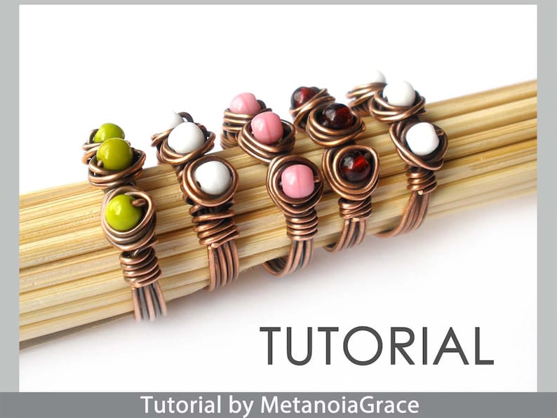 Wire Ring Tutorial Wire Jewelry Pattern Beading Ring - Etsy