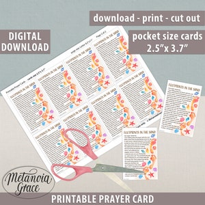 Footprints in the Sand Printable Card, Footsteps in the Sand Prayer ...