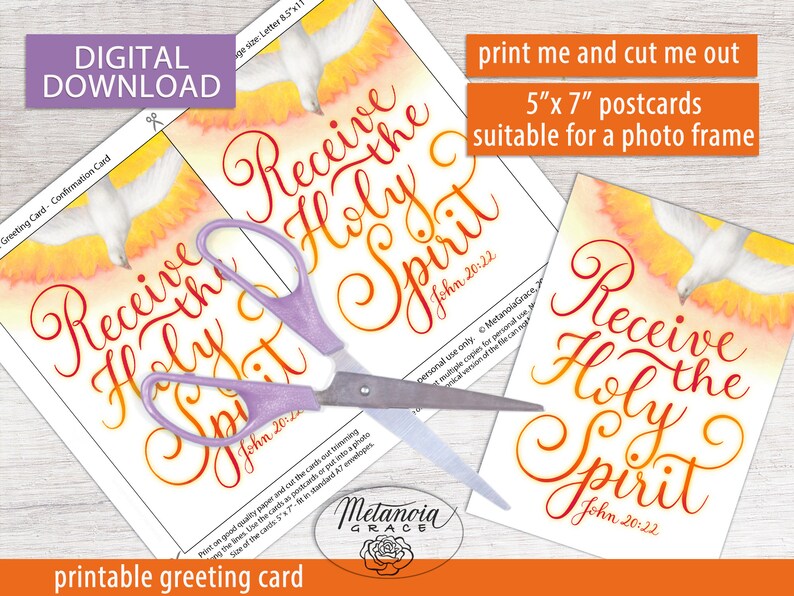 Confirmation Card on Your Confirmation Printable Card | Etsy