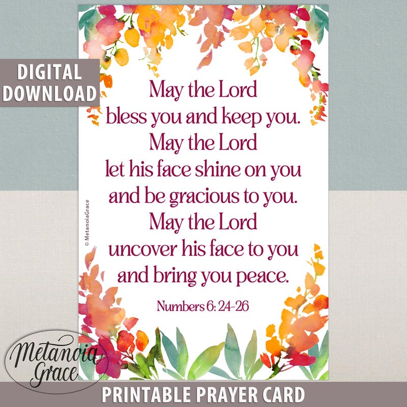 Numbers 6 Prayer Cards - Etsy