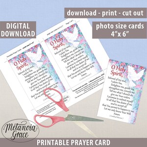 Printable Cardinal Mercier Prayer Card O Holy Spirit Beloved - Etsy UK