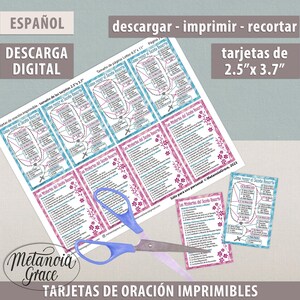 Spanish Rosary Prayer Cards, Printable Holy Rosary Guide, How to Pray ...
